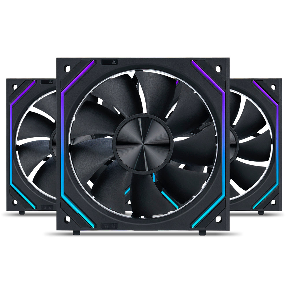 ASIAHORSE DAWN 120mm Daisy Chain PWM Fans (3-Pack) – SBNT